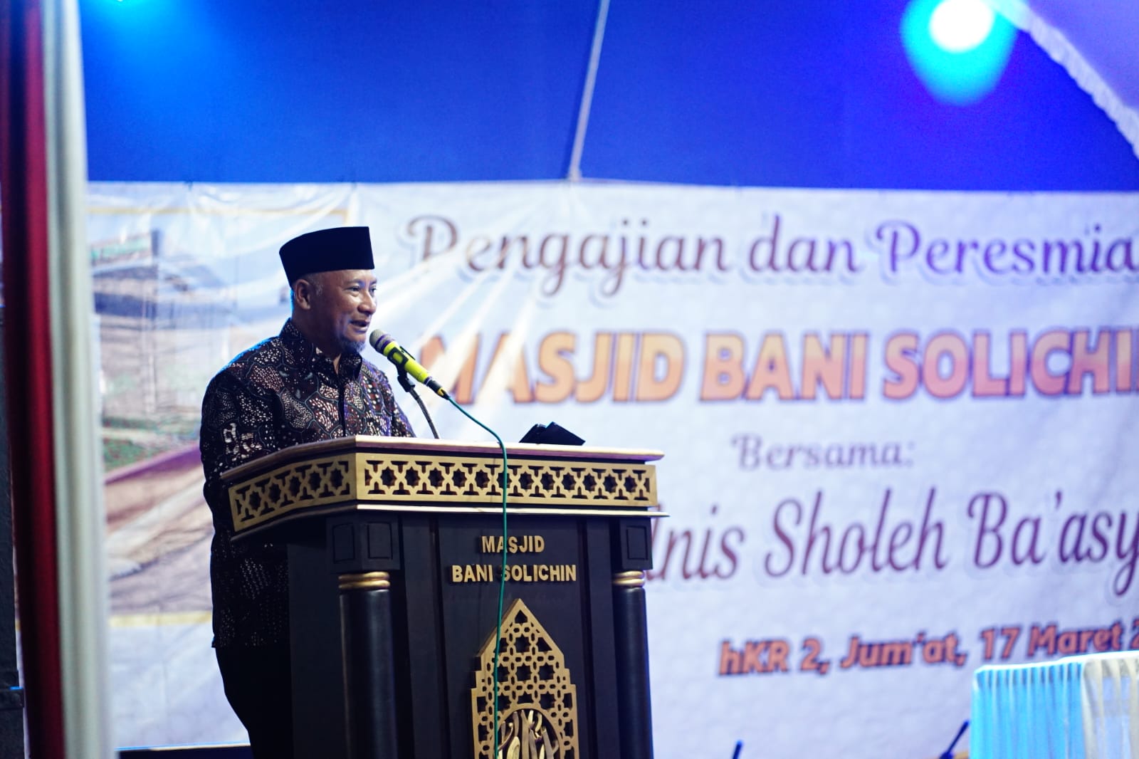 Resmikan Masjid Bani Solichin, Pj Bupati Berharap Jadi Sarana ...